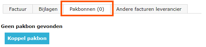 Pakbonnen koppelen aan facturen - Support website